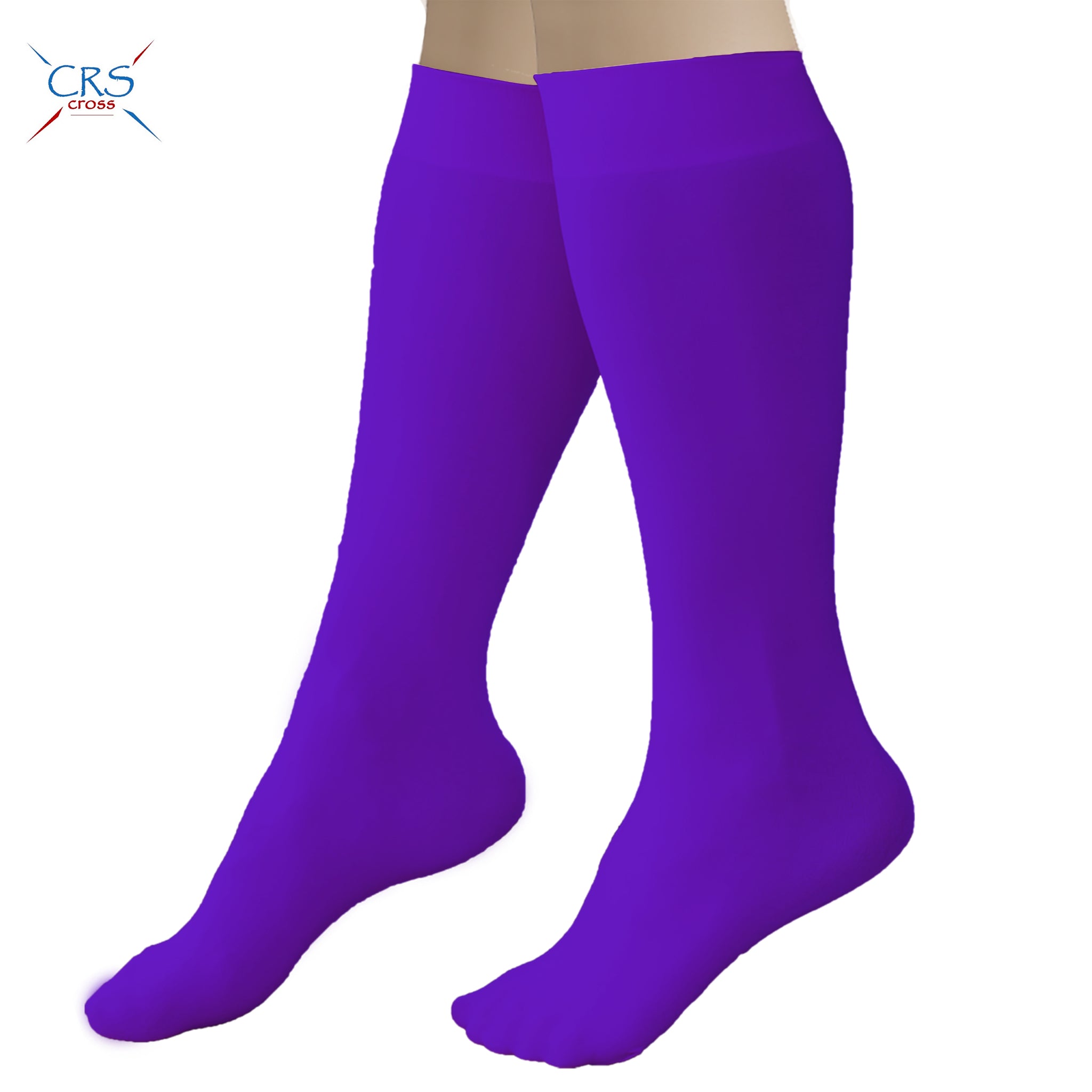 Ice Skating Socks CRS Cross Knee High Figure Skating Socks - 2 Pairs ...