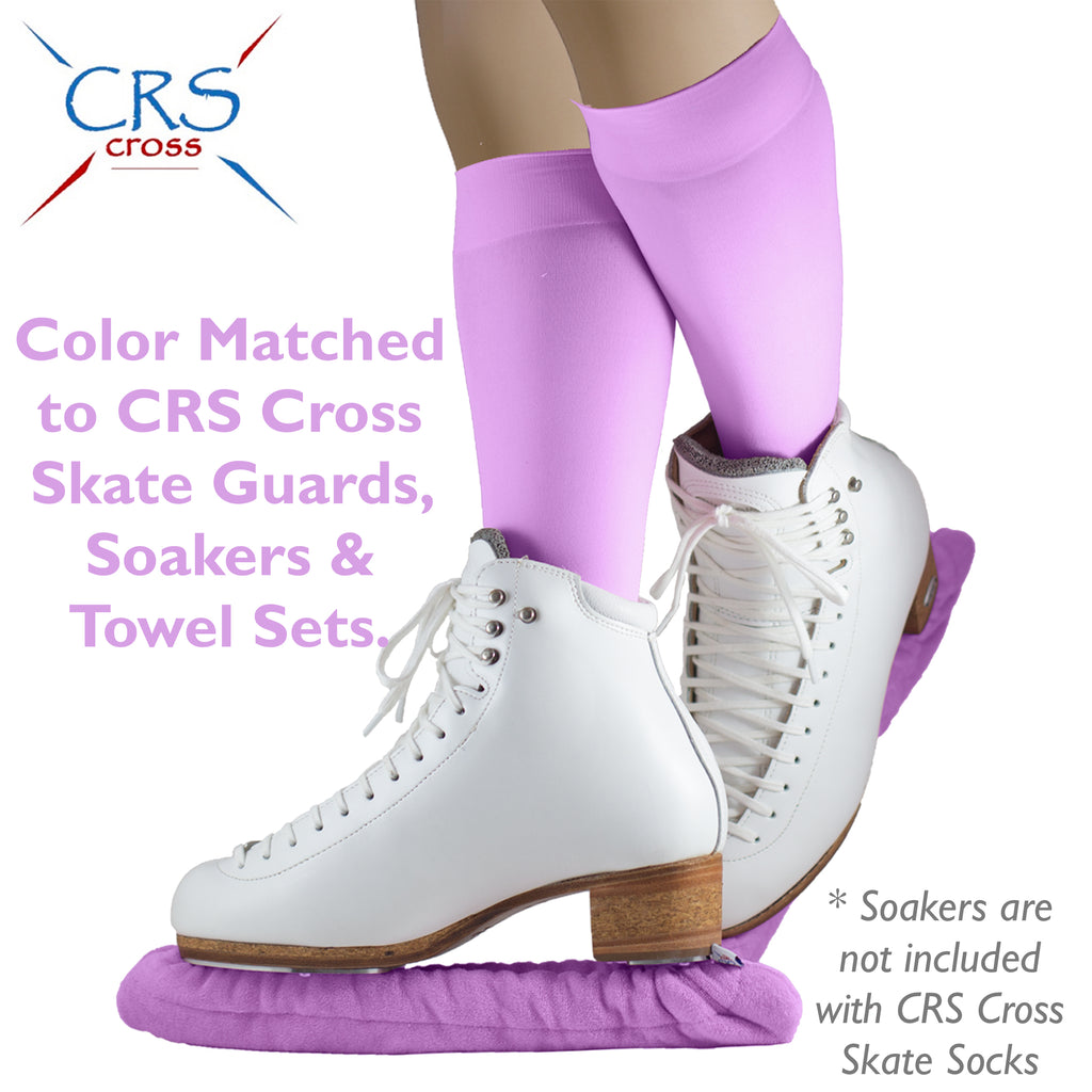 Roller Skate Socks Gel Pads CRS Cross Figure Skating Socks (2 Pair ...